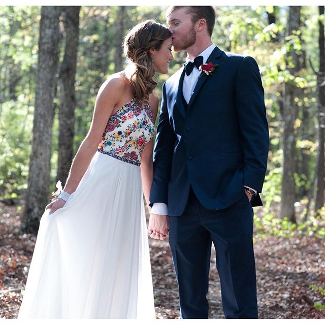 Glamorous A-line Halter Floor-length Prom Dress With Embroidery on Luulla